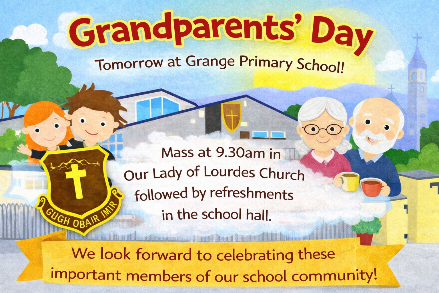 Grandparents’ Day at Grange Primary School 💛